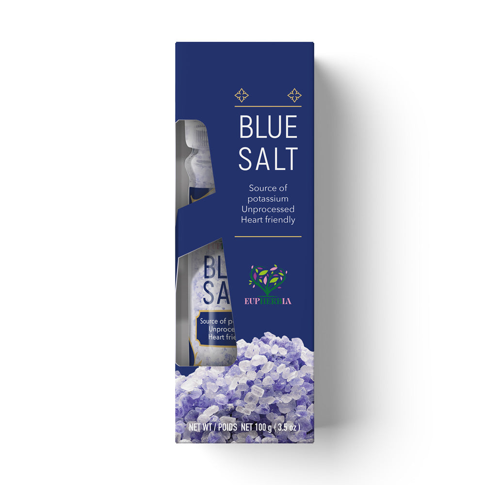 Blue Salt, Rare, Natural, Nutritious, Potassium-Rich, Coarse, 100g ...